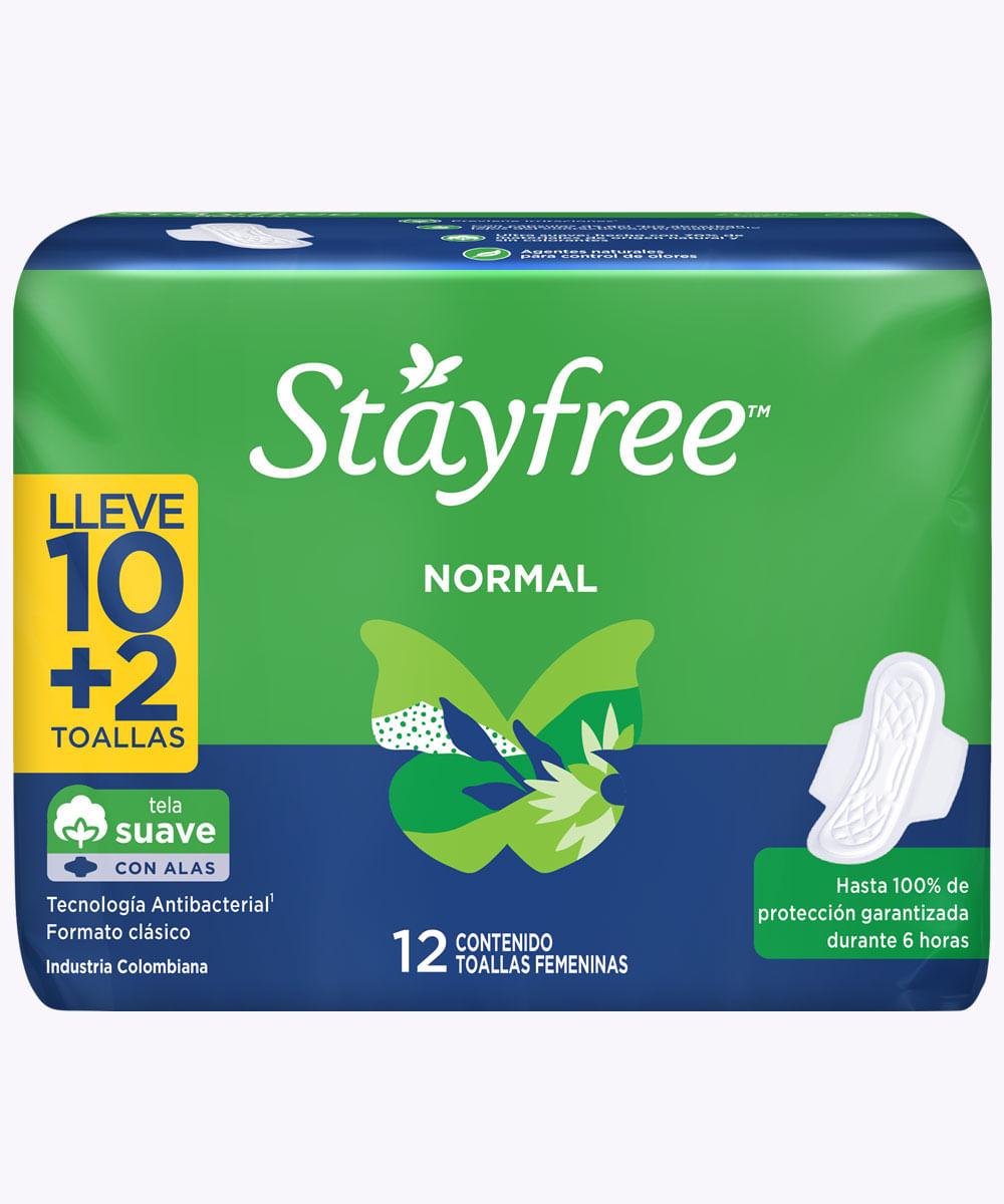 Stayfree Especial Normal Con Alas - D`bebés