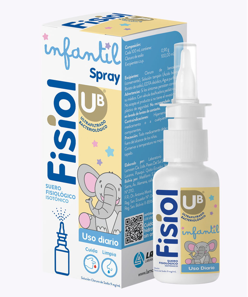 Fisiol Ub Infantil Spray 38Ml - D`bebés